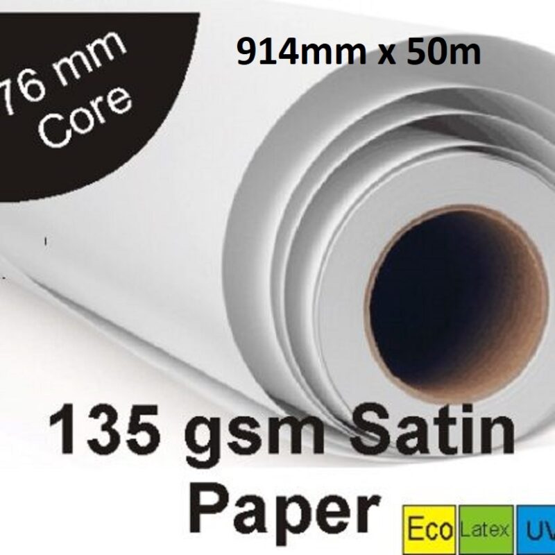 Satin poster paper (135gsm) for Solvent and Latex inkjet printing